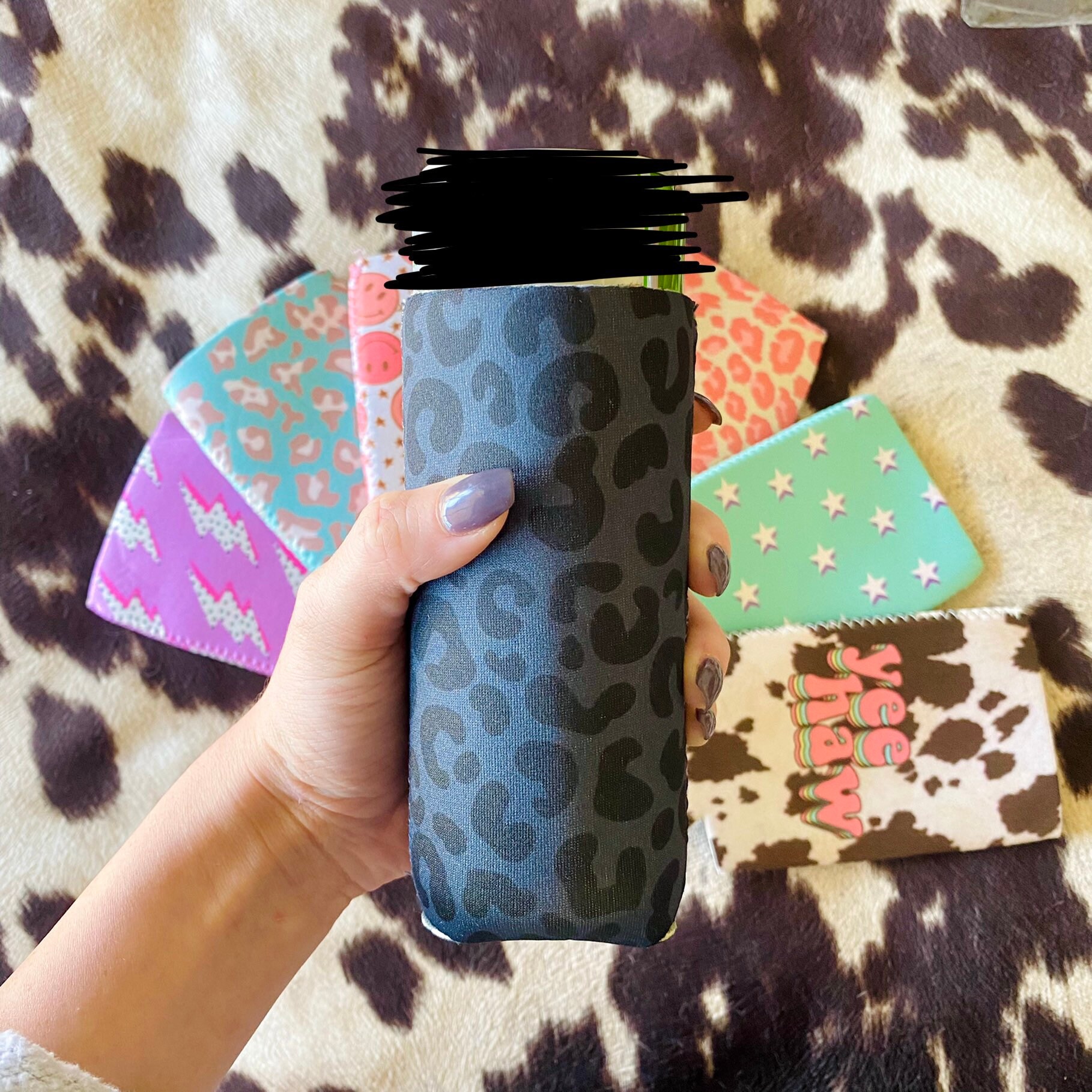 Western Slim Can Sleeve - Etsy