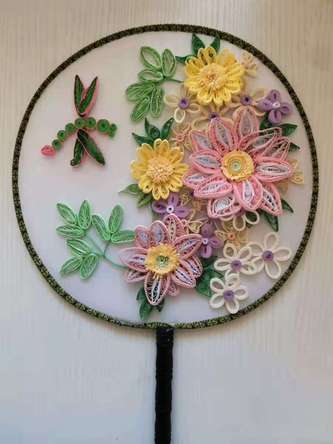 Quilling Paper Fan Decorations, Flowers Paper Quilled Fan, Ornament ...