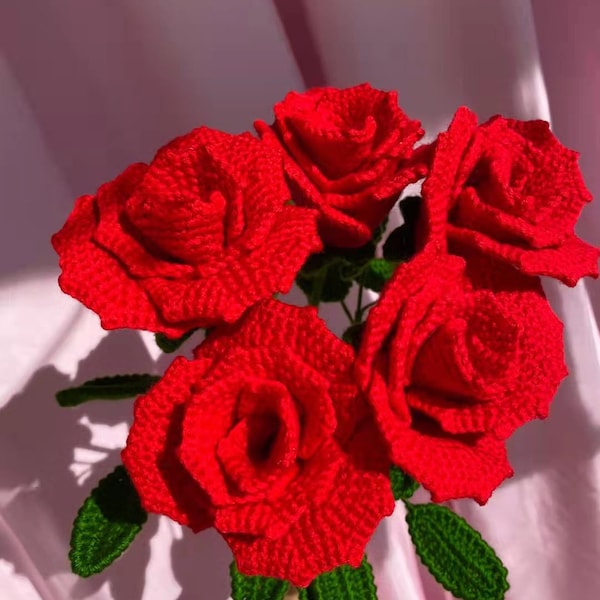 Crochet Rose - Etsy