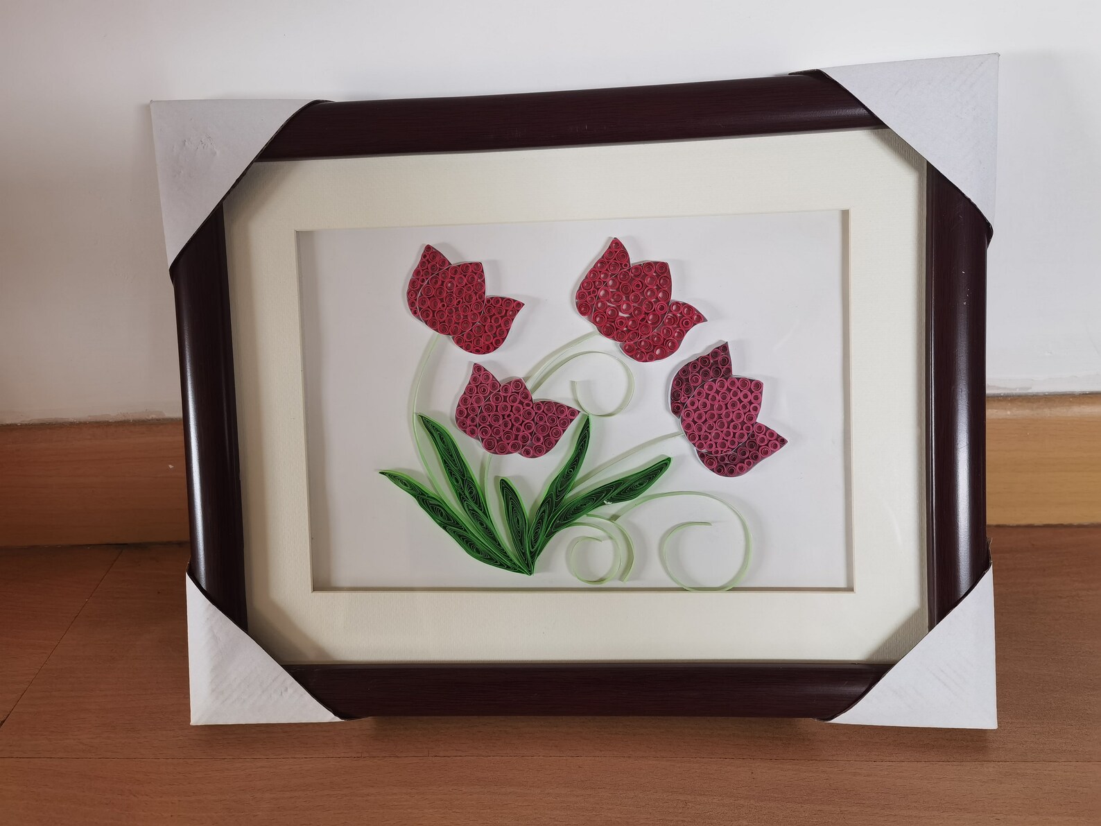 A4 Framed 3D Quilling Paper Flowers Wall Art Gift quilling - Etsy