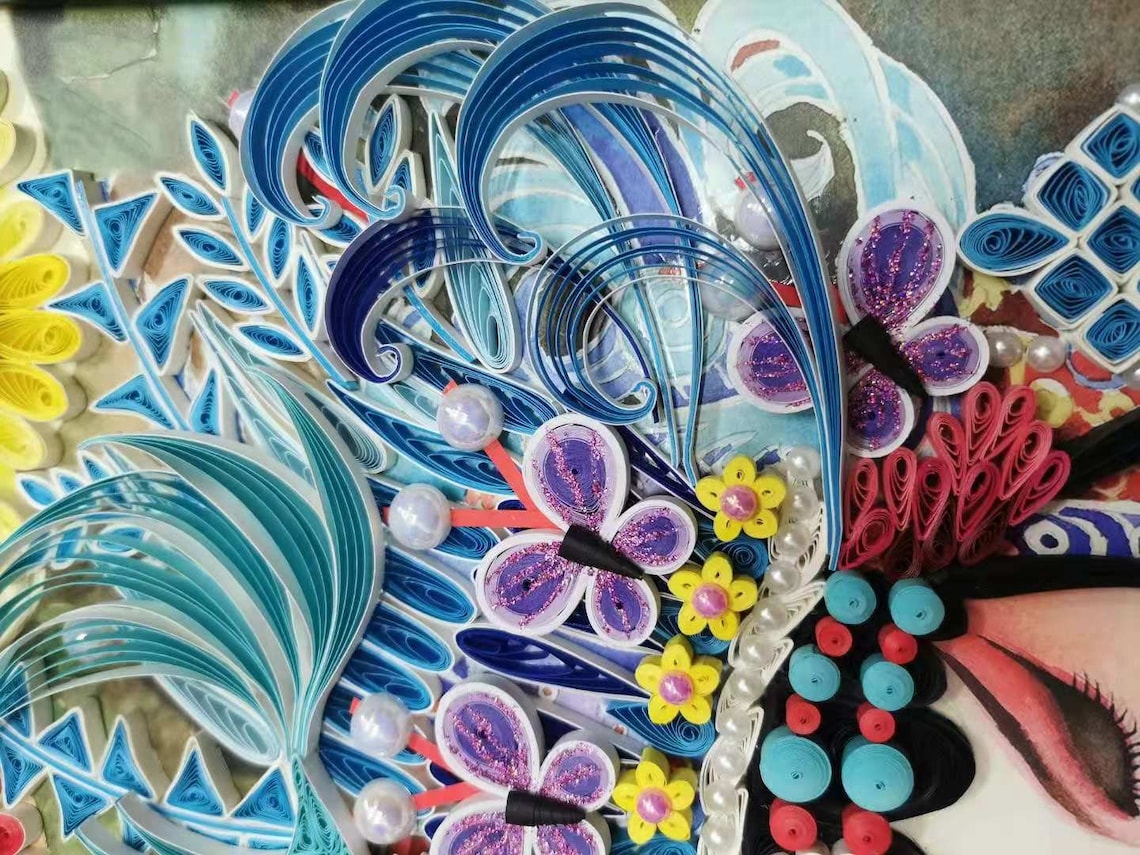 29.7 X 42 Cm Quilling Artquilling Art Anniversaryquilling - Etsy