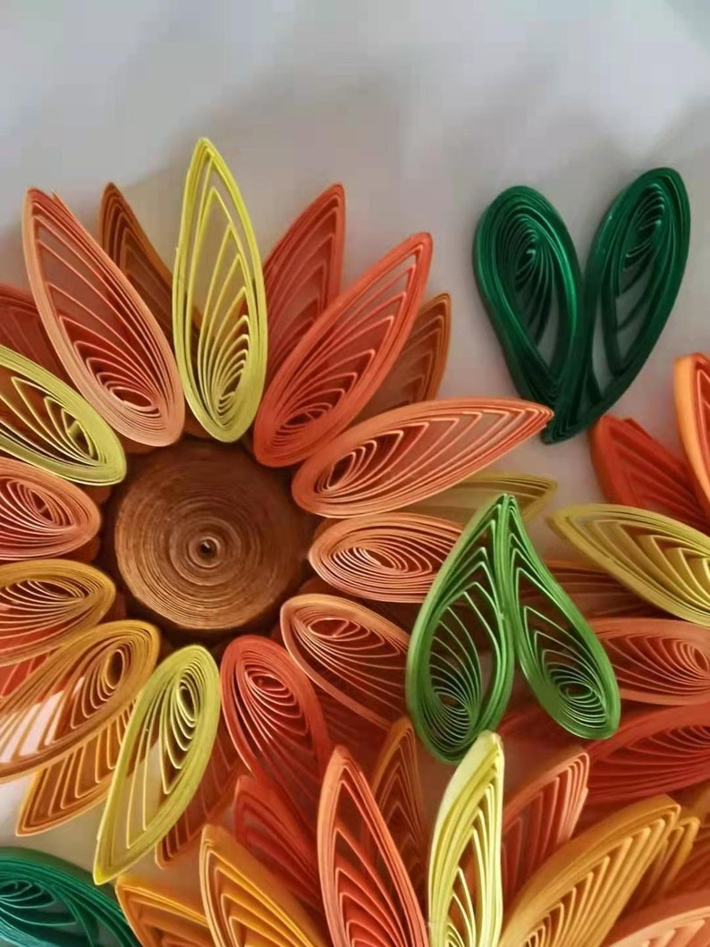 A4 Framed 3D Quilling Paper Flowers Wall Art Gift quilling | Etsy