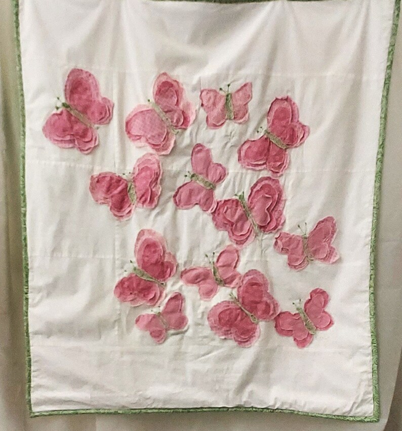 Baby Butterfly Rag Quilt Comforter Thickness - Etsy