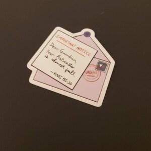 Postmaster Letter Urgent Destiny 2 Inspired Stickers - Etsy