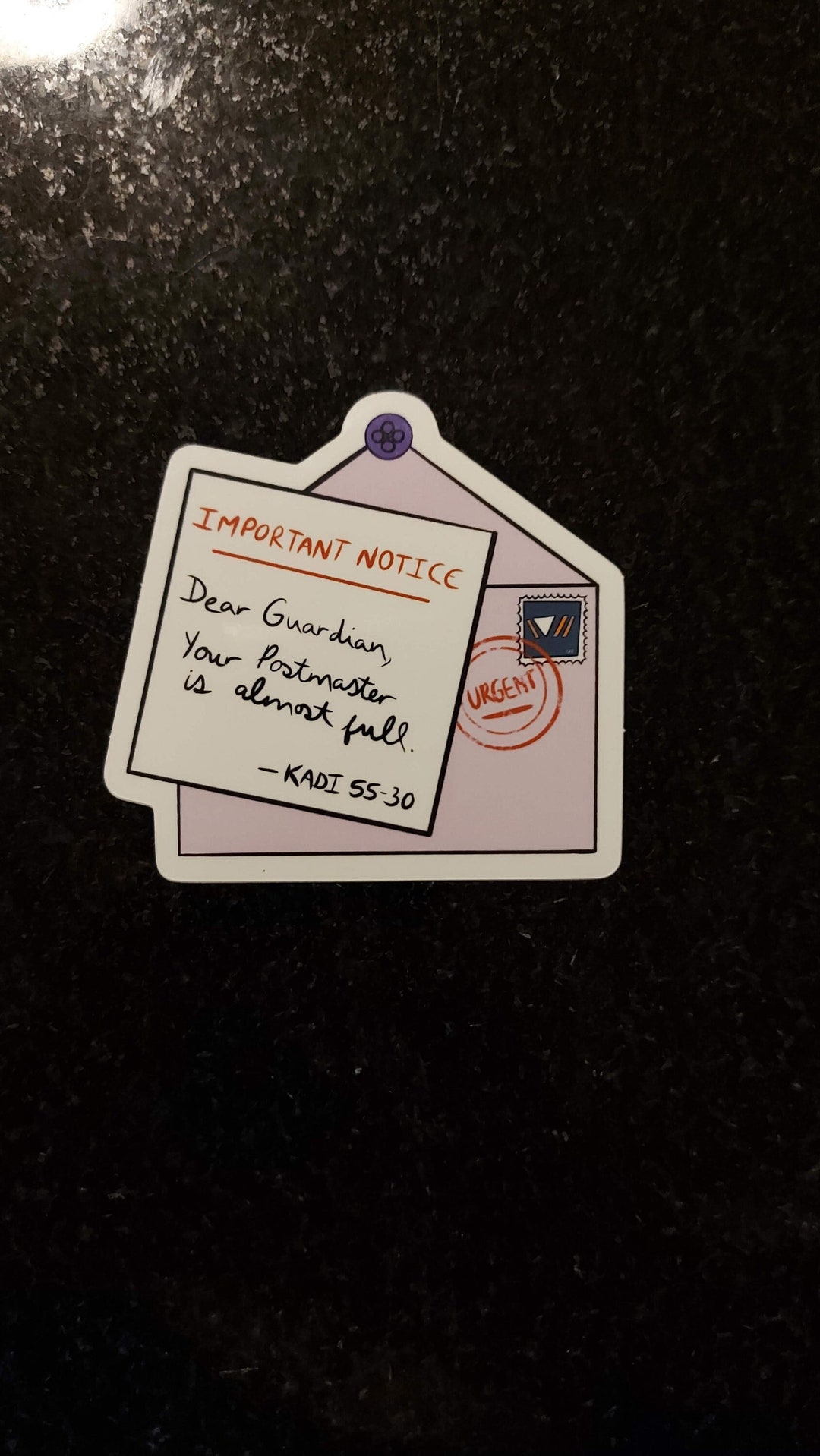 Postmaster Letter Urgent Destiny 2 Inspired Stickers - Etsy