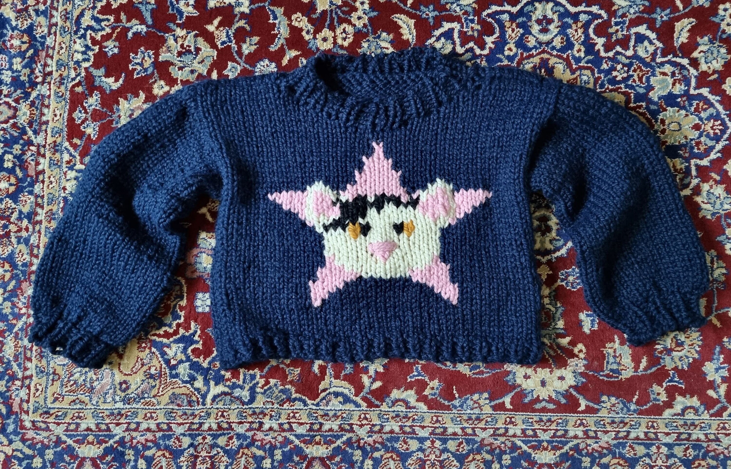 All Star Kitty Cat Sweater Pattern KNITTING PATTERN ONLY - Etsy