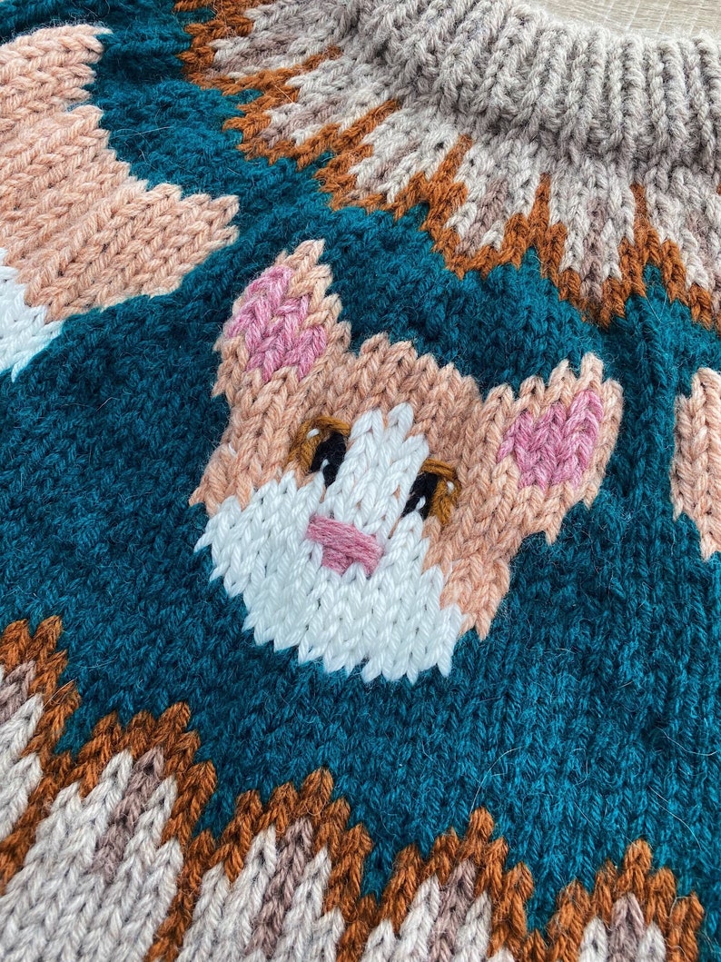 Kitty Cat Sweater Pattern KNITTING PATTERN ONLY - Etsy