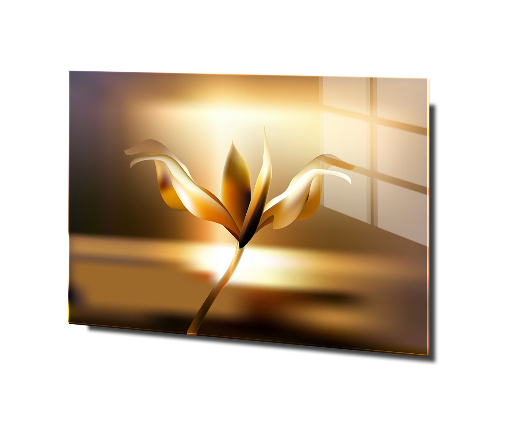 Abstract Glass Wall Art Tempered Glass Printing Wall Art Natural And Vivid Wall Decor Modern 