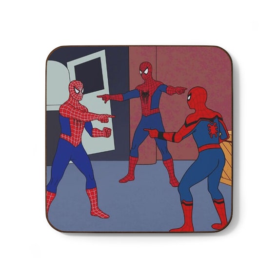Spider-man 'no Way Home' Pointing Meme Hardboard | Etsy