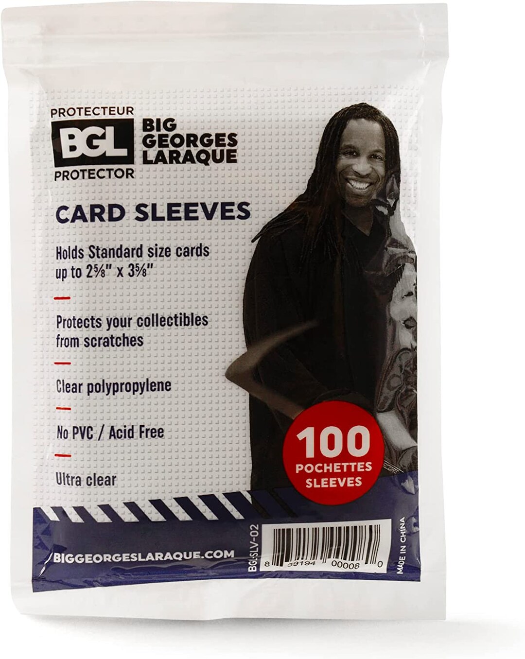 Big Georges Laraque BGL-SLV BGL Sports Collector Trading Card Sleeves ...