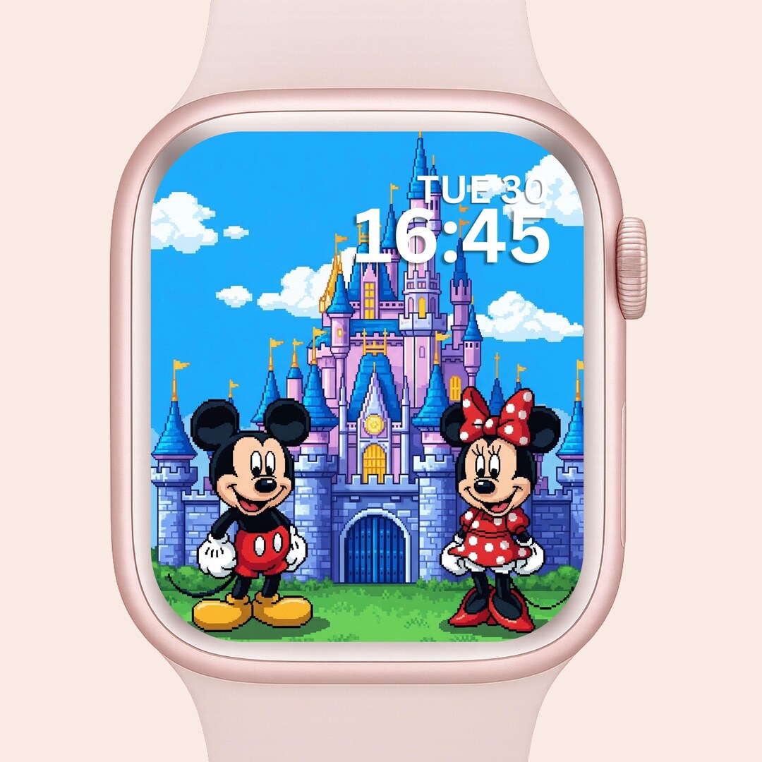 Apple Watch Wallpaper Mickey Mouse Minnie Mouse Magic Castle Smartwatch ...