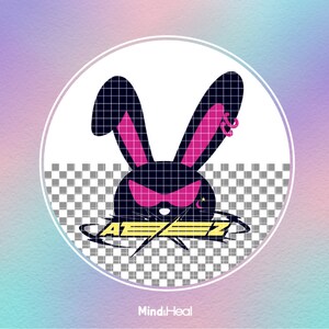 ATEEZ Mito Rabbit SVG: Kpop Atiny Matz Bunny (digital Files) - Etsy