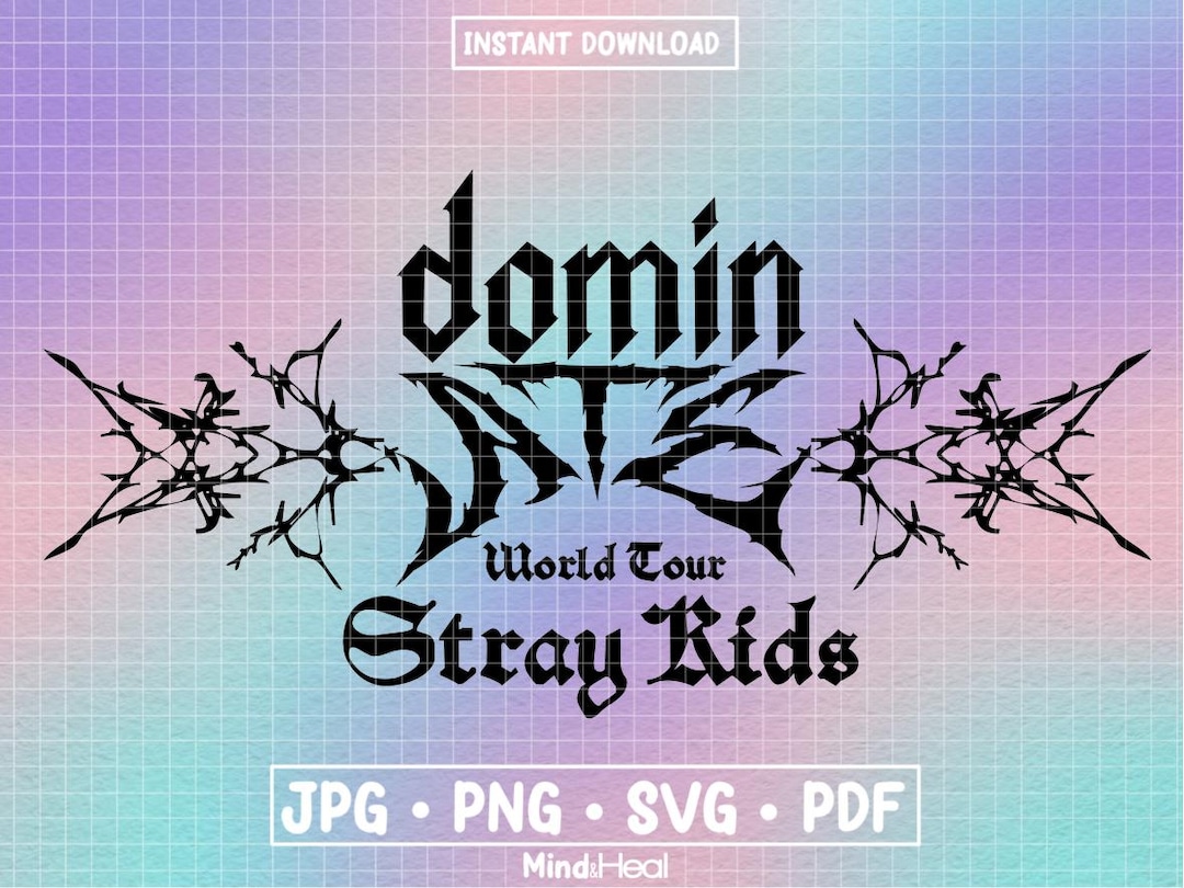 STRAY KIDS Dominate World Tour Logo | Svg Png Pdf Jpg | Digital Files ...