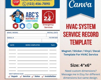 Authorization to Perform Service Document HVAC (Download Now) - Etsy