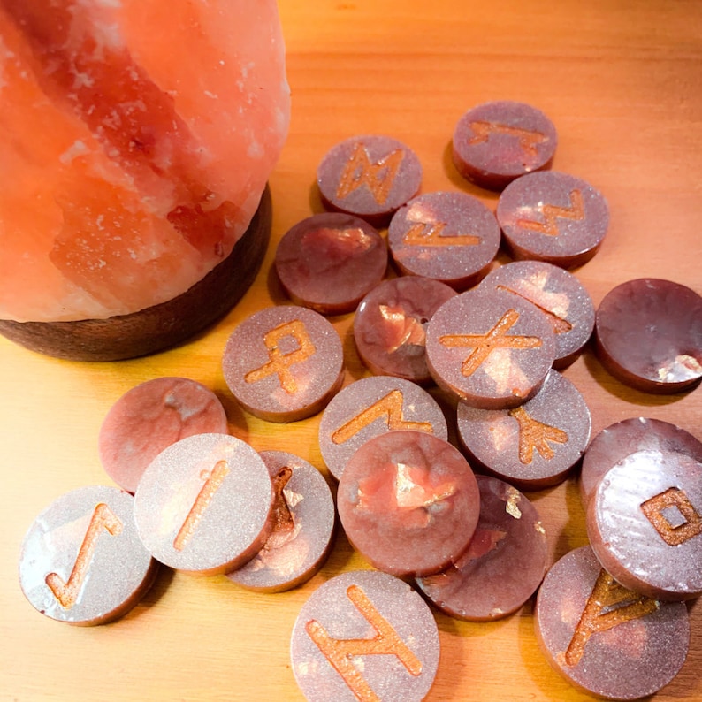 Custom Handmade Runes Set 24 Piece Elder Futhark With Gift - Etsy