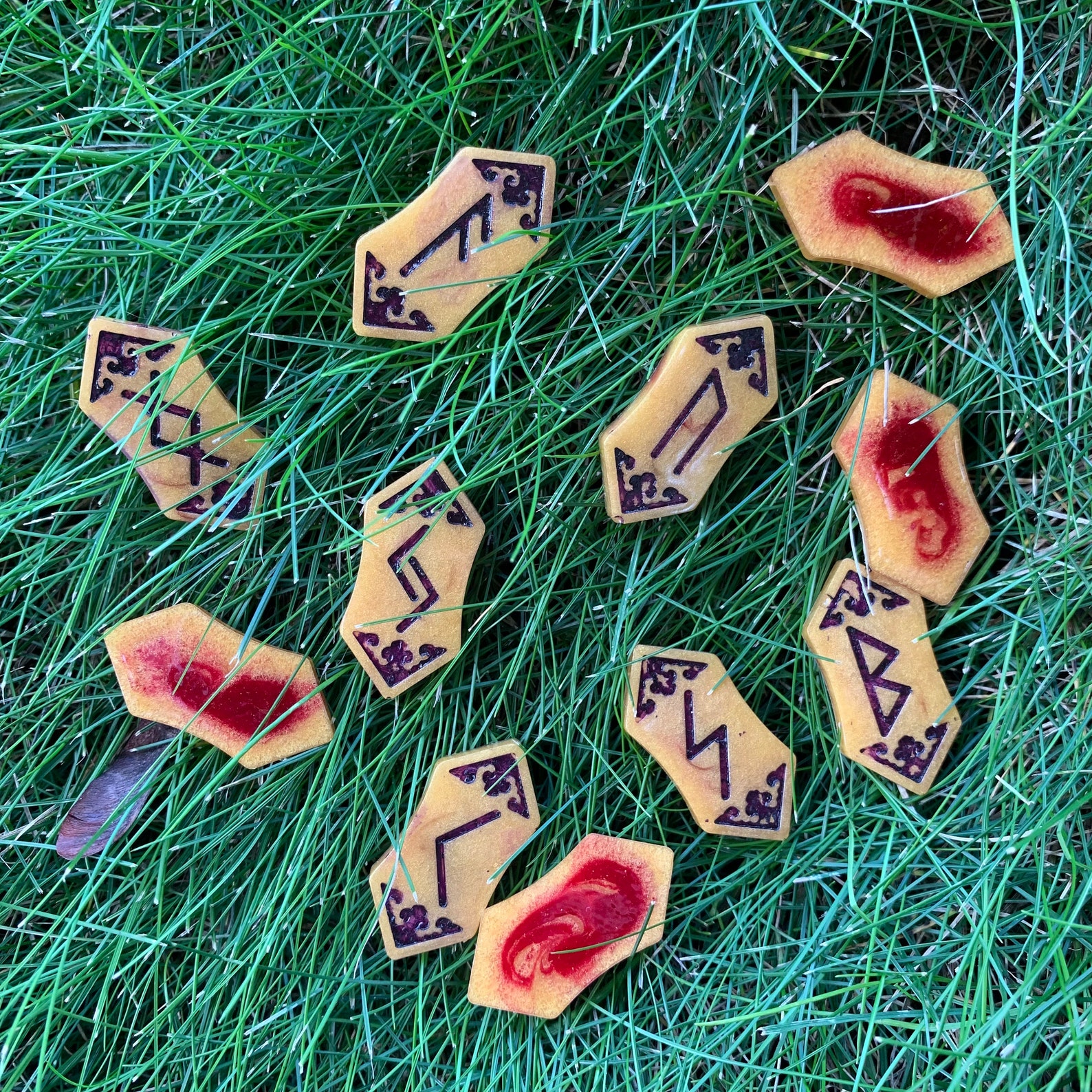 Custom Handmade Runes Set 24 Piece Elder Futhark With Gift - Etsy