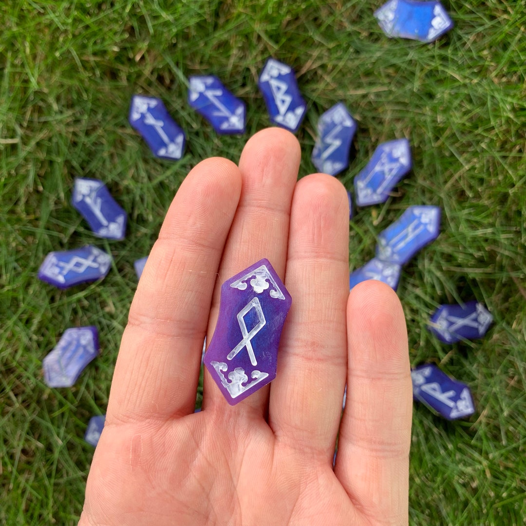 Custom Handmade Runes Set 24 Piece Elder Futhark With Gift - Etsy