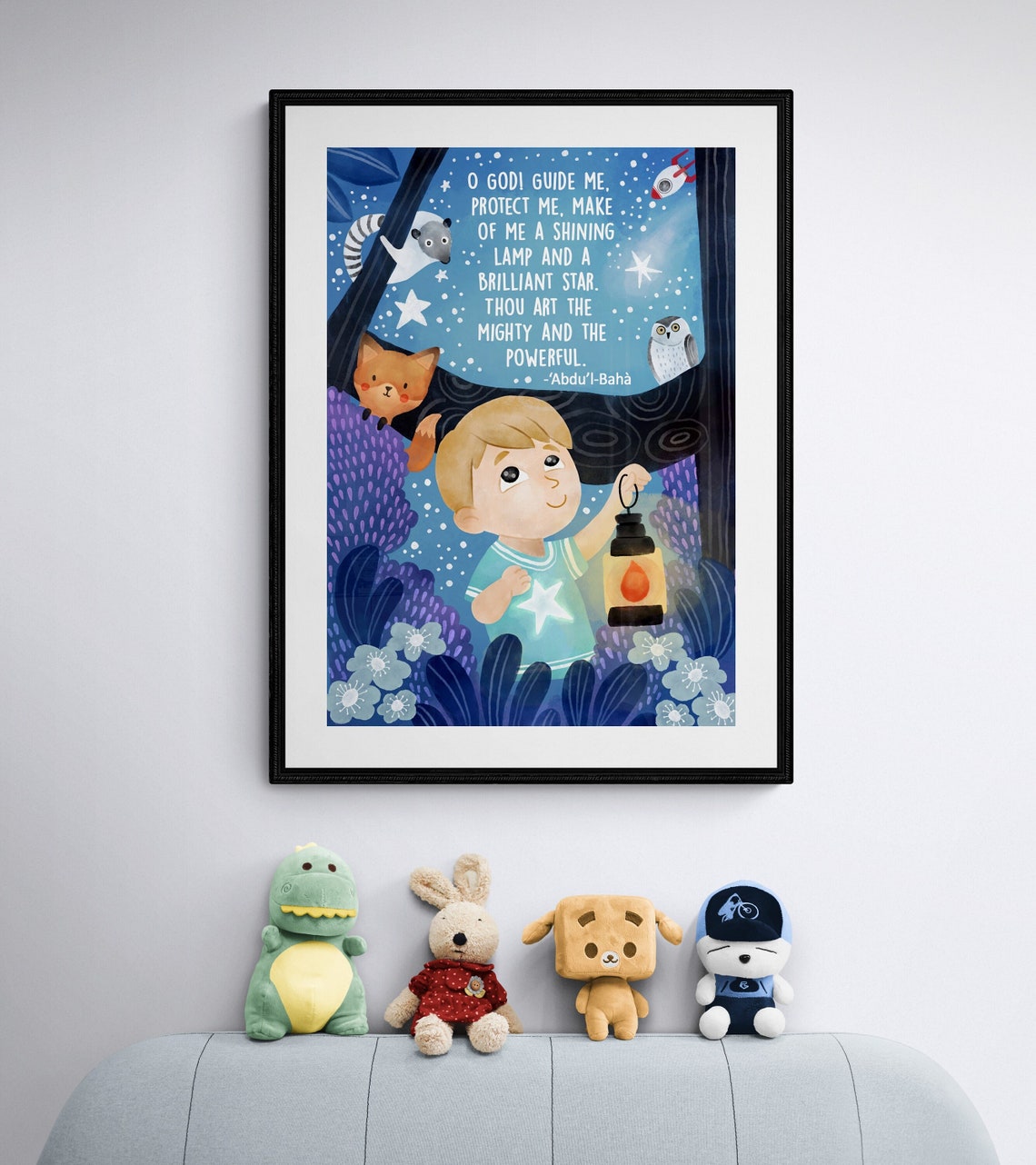 O God Guide Me Print A4 A3 Baha'i Children's Print Prayer Beautiful ...