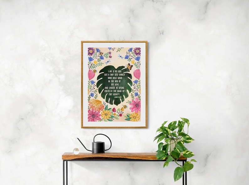 DIGITAL DOWNLOAD PRINT - Tiny Seed Print - A4 - A3 - Baha'i Children's ...