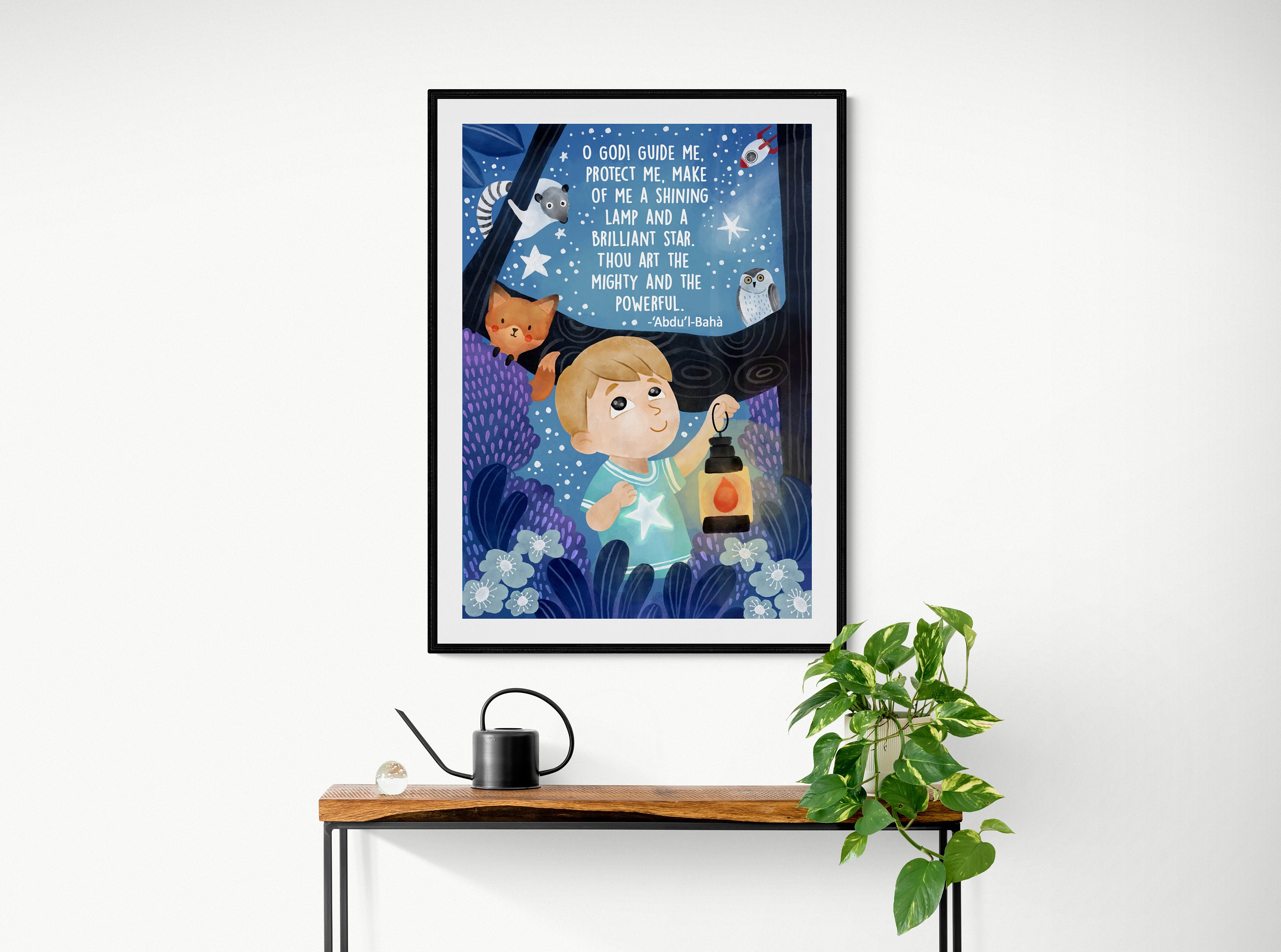 O God Guide Me Print A4 A3 Baha'i Children's Print Prayer Beautiful ...