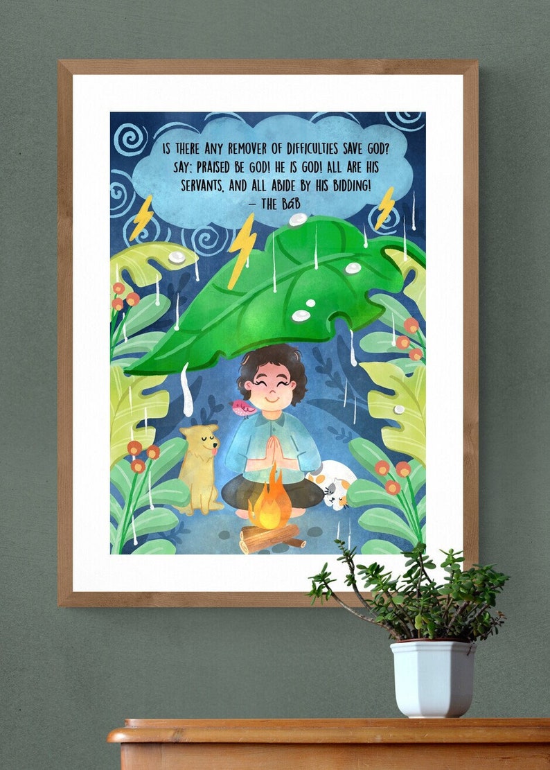 DIGITAL DOWNLOAD PRINT - Remover of Difficulties - A4 - A3 - Baha'i ...