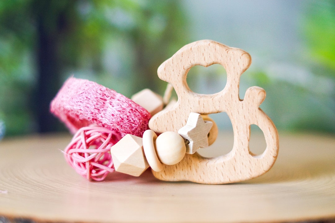 Wooden Monkey Chew Toy | Boredom Breaker for Hamsters, Bunnies, Rabbits ...
