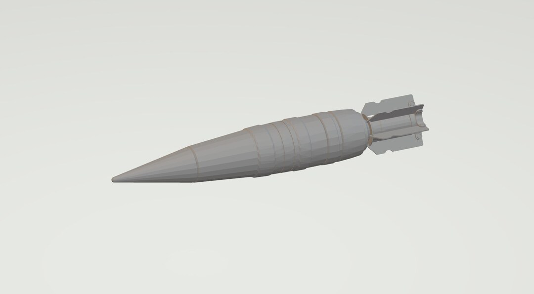 STL for 3D Printing of Military Bomb for Miniature Table Top Wargaming ...