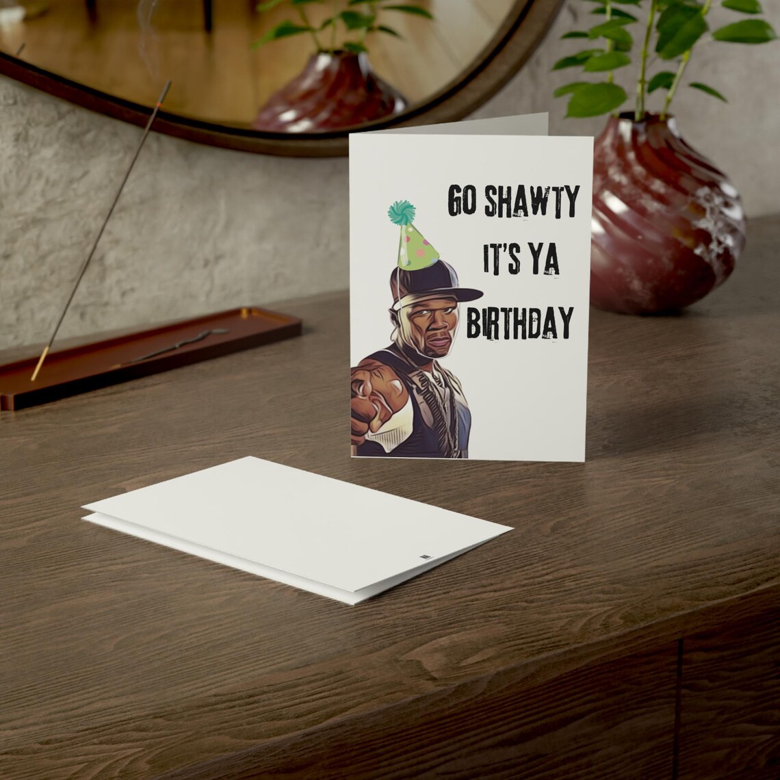 50 Cent Birthday Greeting Card - Etsy