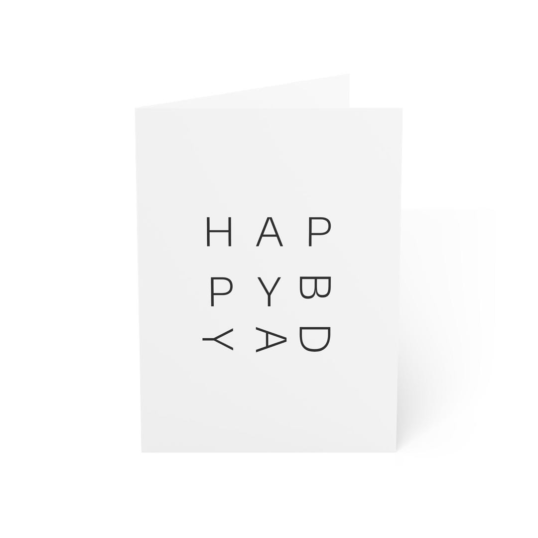 Happy Bday Card - Simple Birthday Greeting Card - Etsy