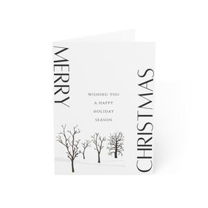 Merry Christmas Greeting Card - Modern Holiday Card Wishing You A Happy ...