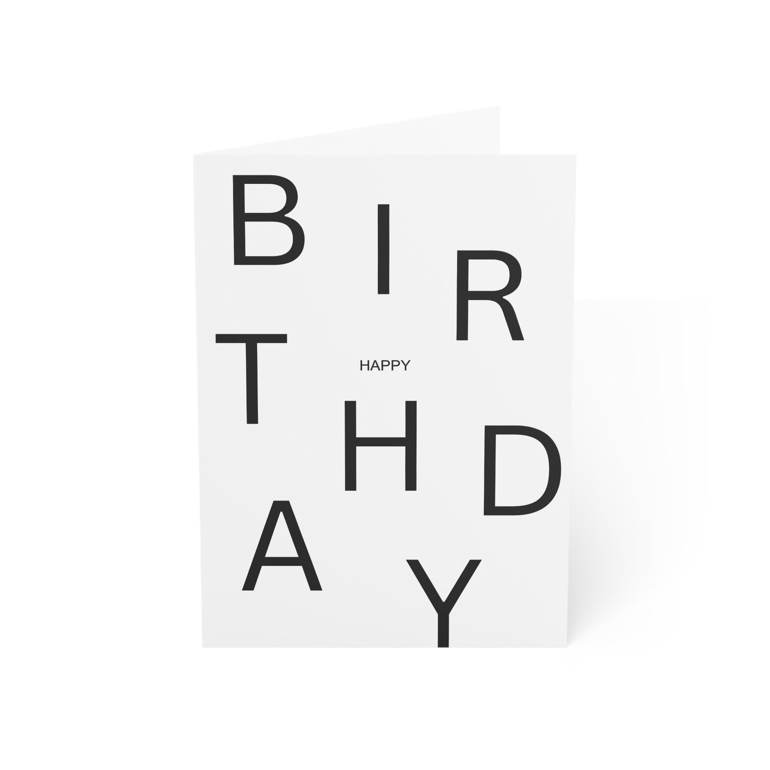 Minimalist happy Birthday Greeting Card - Etsy