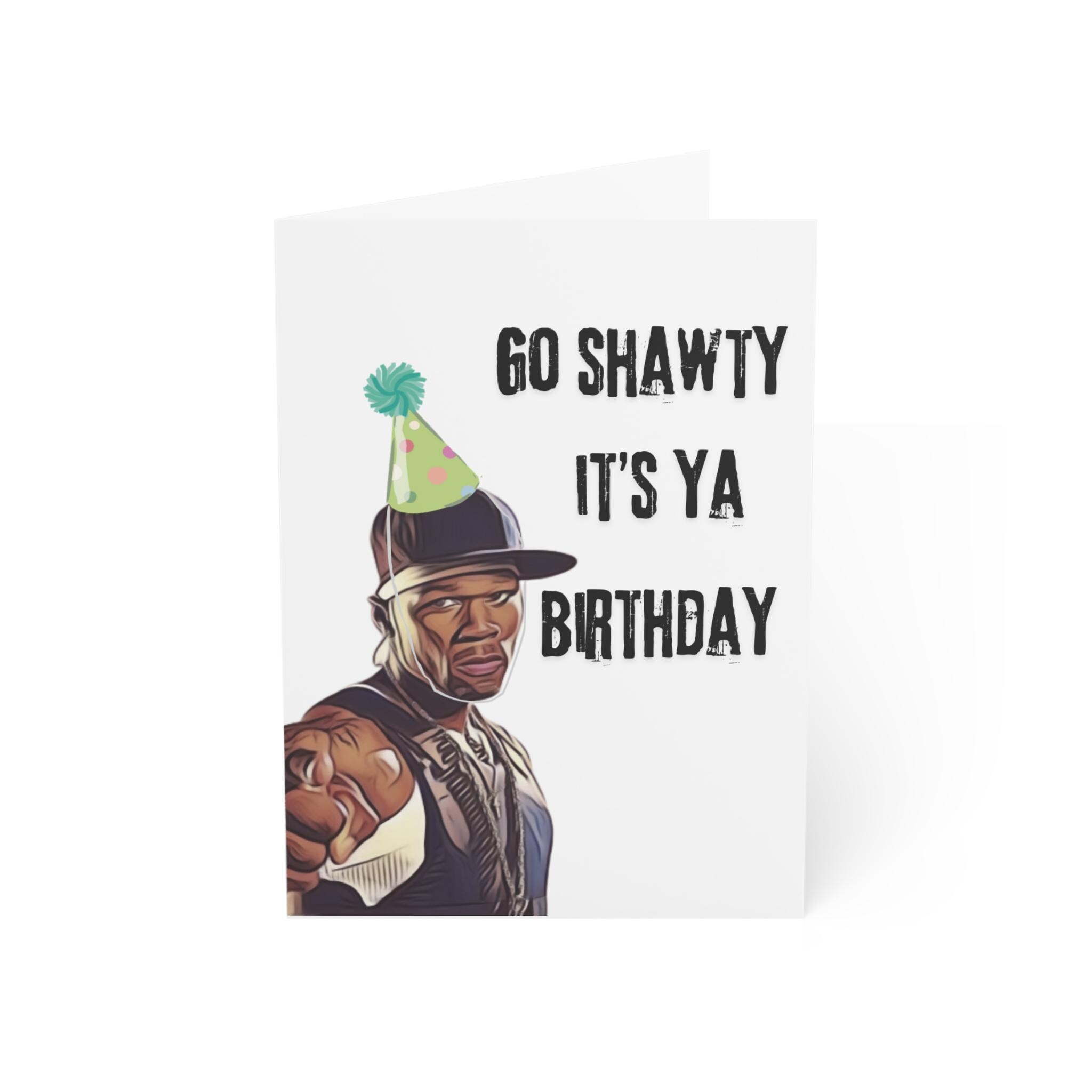 50 Cent Birthday Greeting Card - Etsy