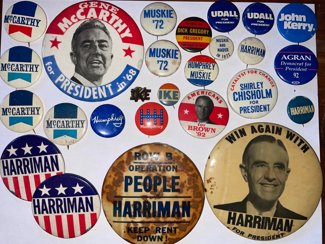 Presidential Button Collection (75 Pieces) - Etsy
