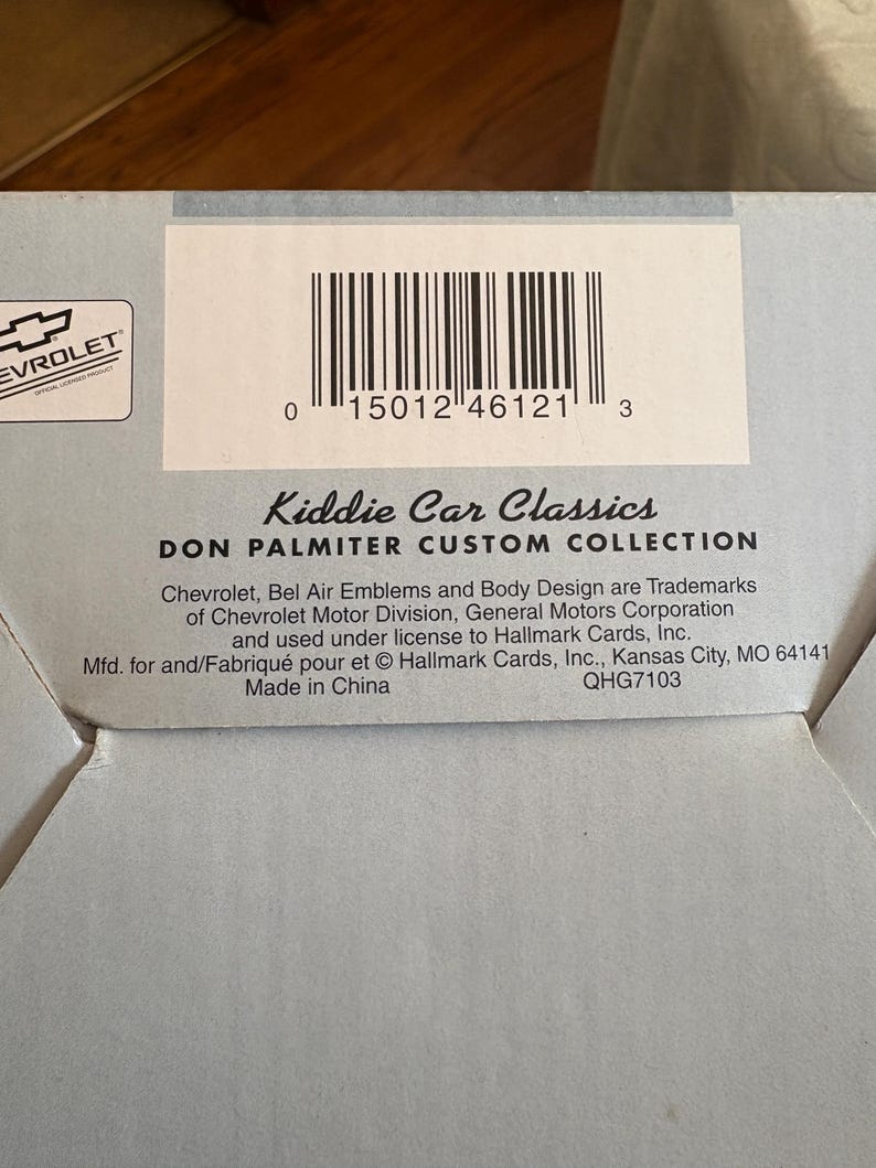 1955 Custom Chevy Bel Air Hallmark Kiddie Car Classics - Etsy