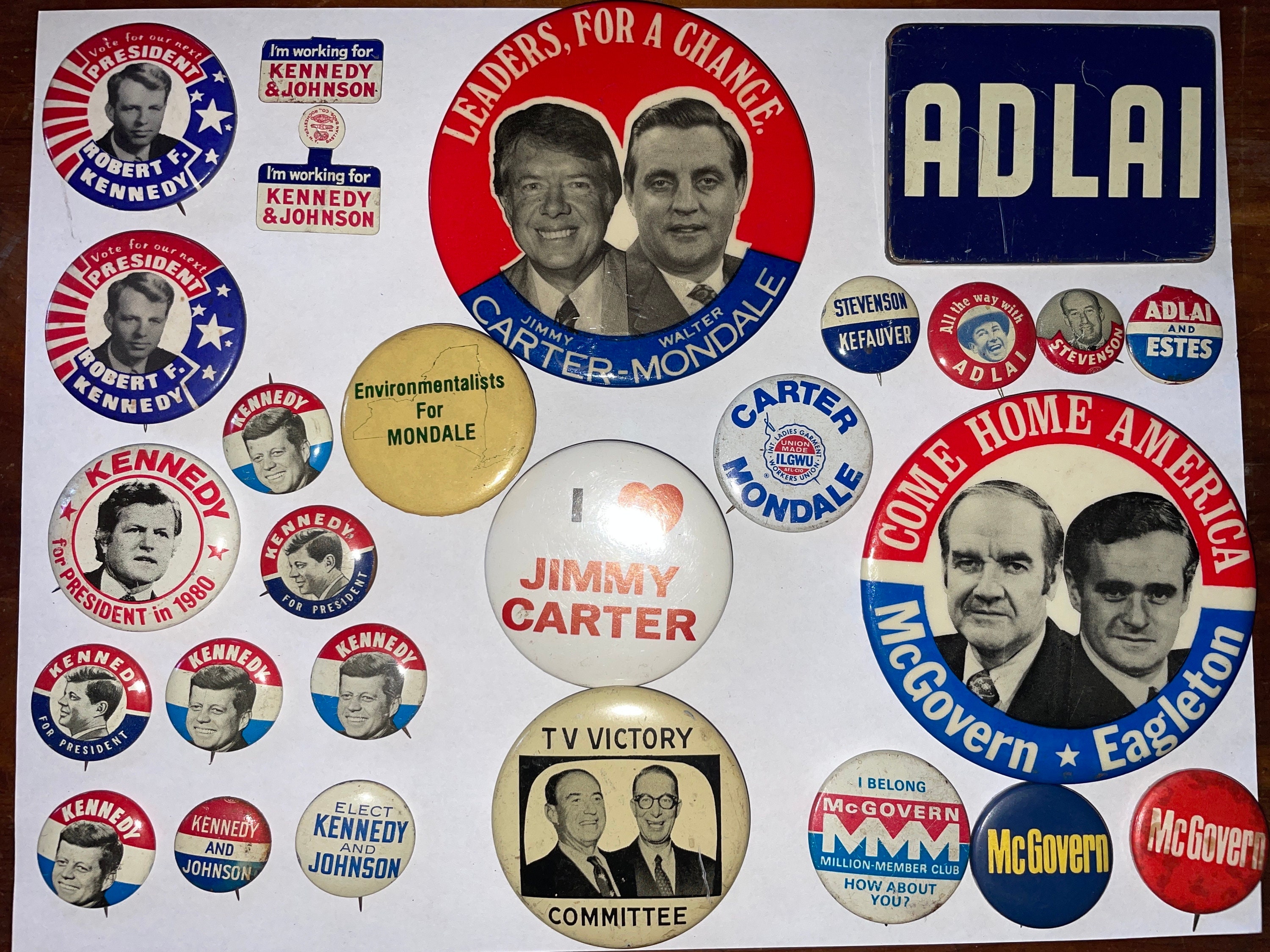 Presidential Button Collection 75 Pieces - Etsy
