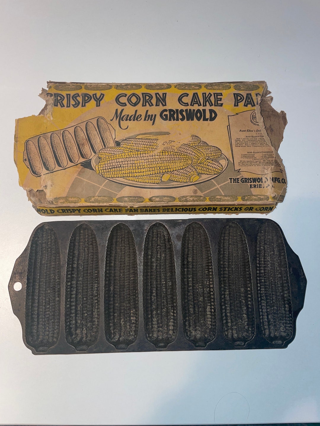 Griswold Crispy Corn Cake Pan With Original Box - Etsy
