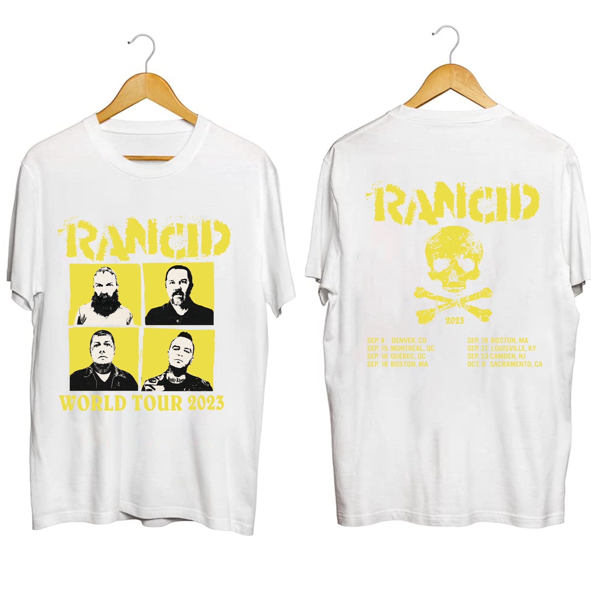 Rancid World Tour 2023 Shirt, Rancid Band Fan Shirt, Rancid 2023 ...