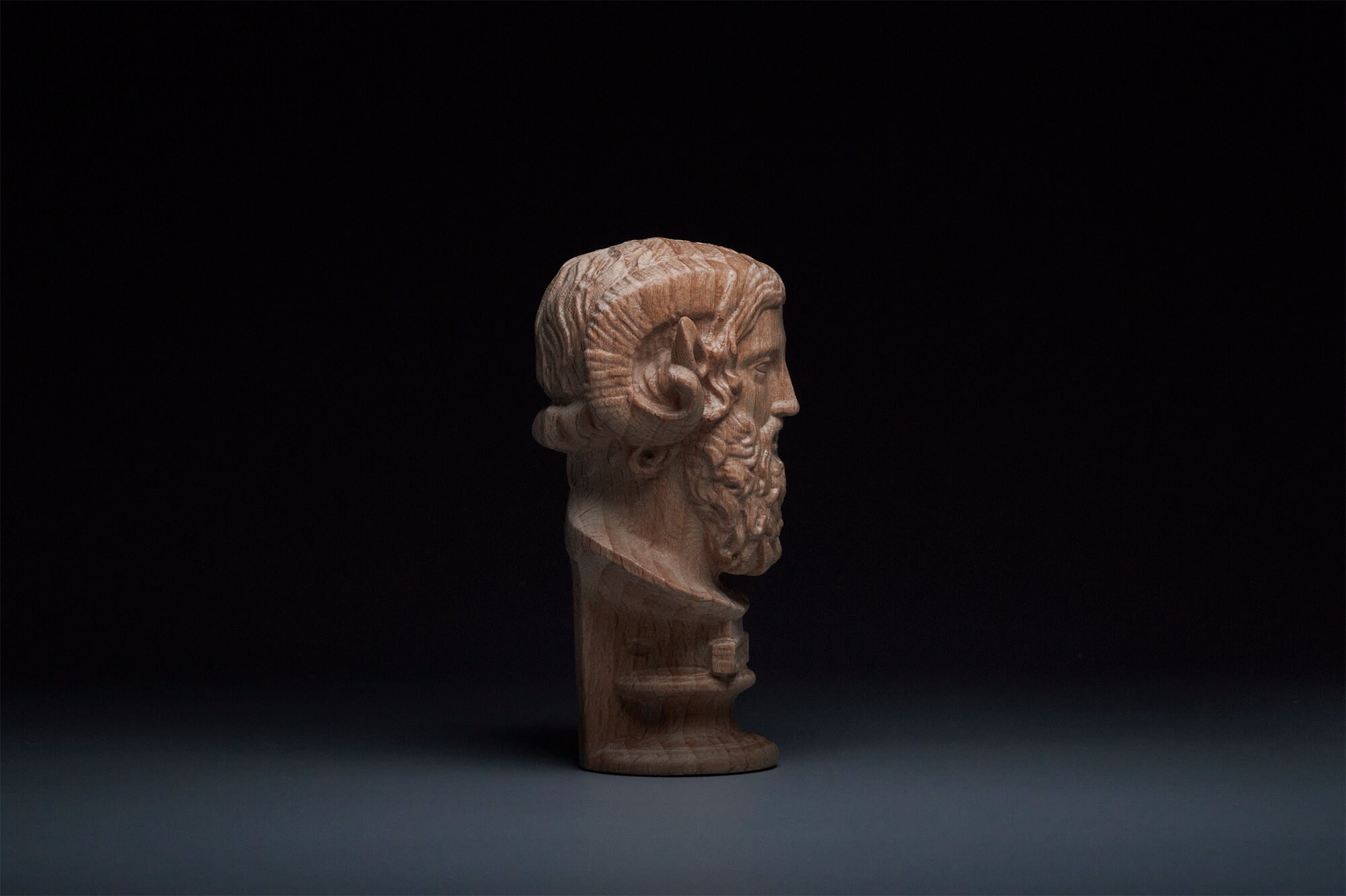 Zeus Ammon.Sculpture of Zeus Amon.Zeus Amon Wood Carving.Figurines ...