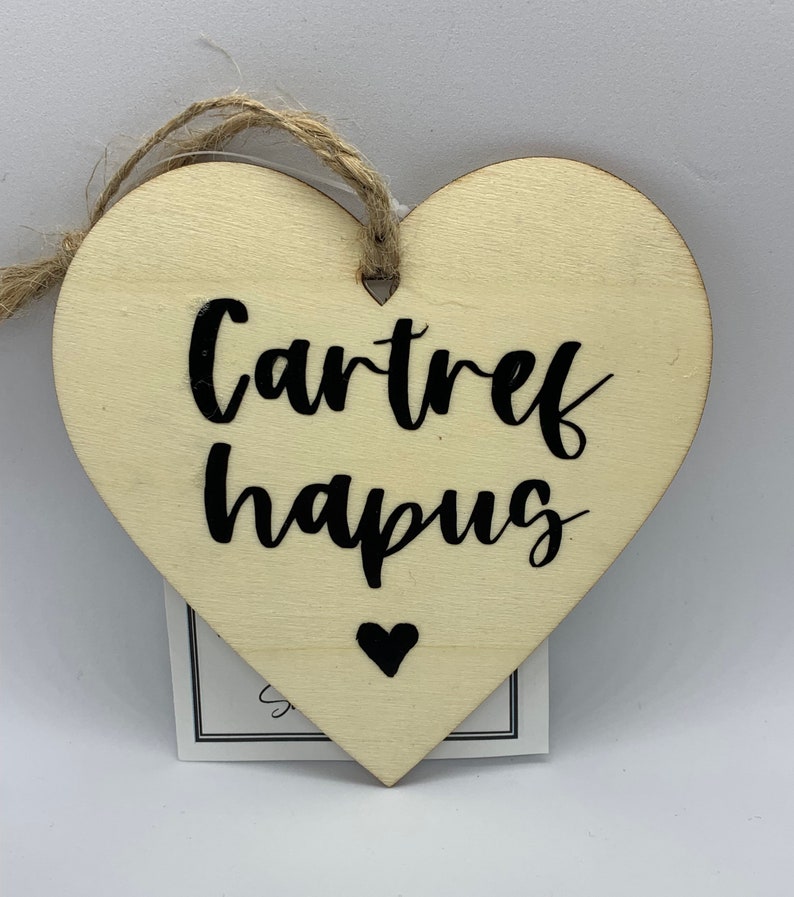 Welsh Hanging Heart Signs Wooden Signs Welsh Welsh Gifts | Etsy