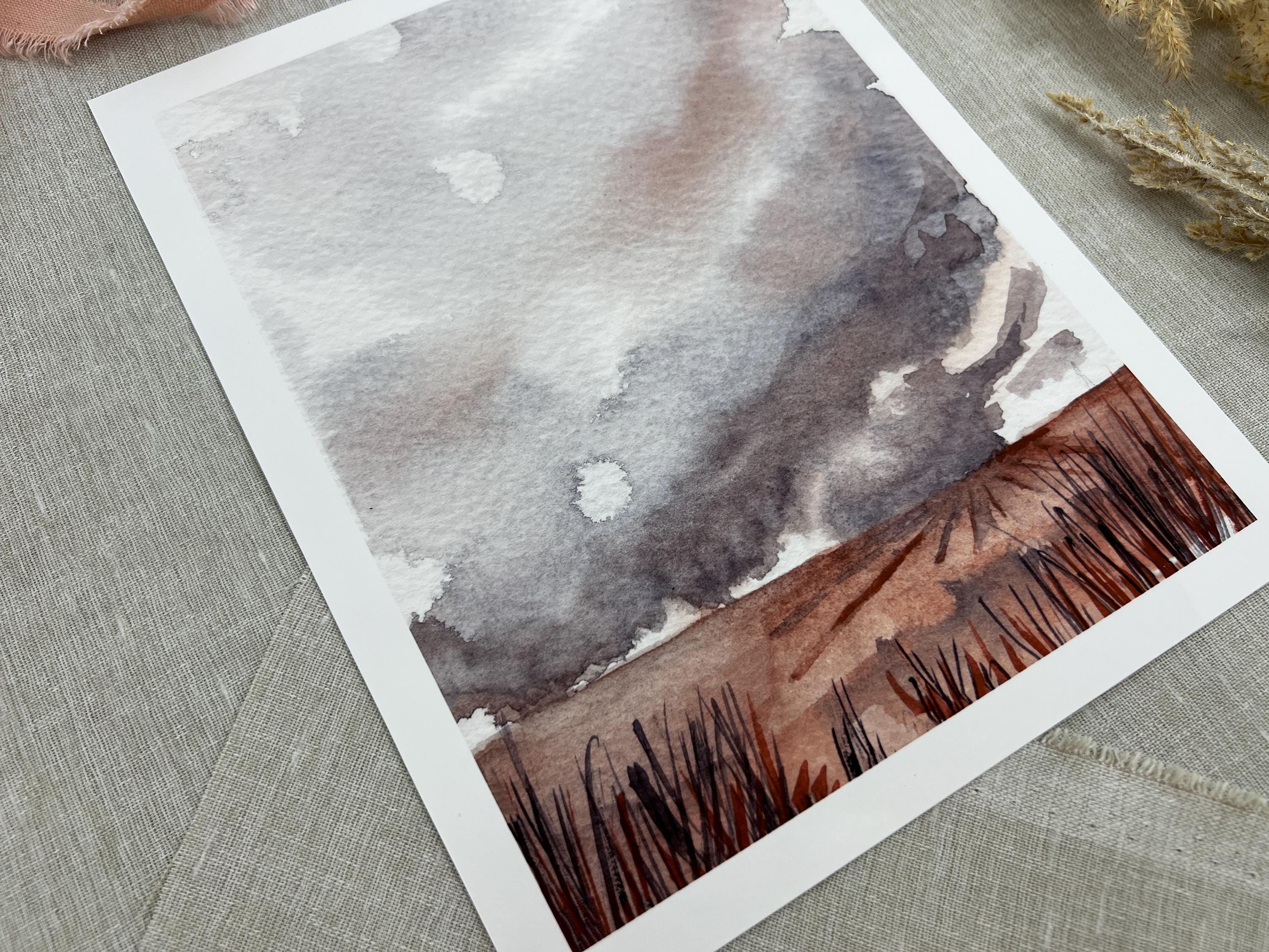 Art Print From Original Watercolor “settling Across the Prairie” | Wall ...