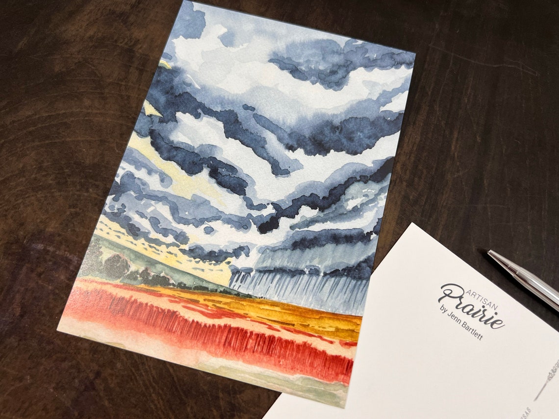 Nature's Staff Postcard | Prairie Art, Kansas, Prairie Fields, Flint ...