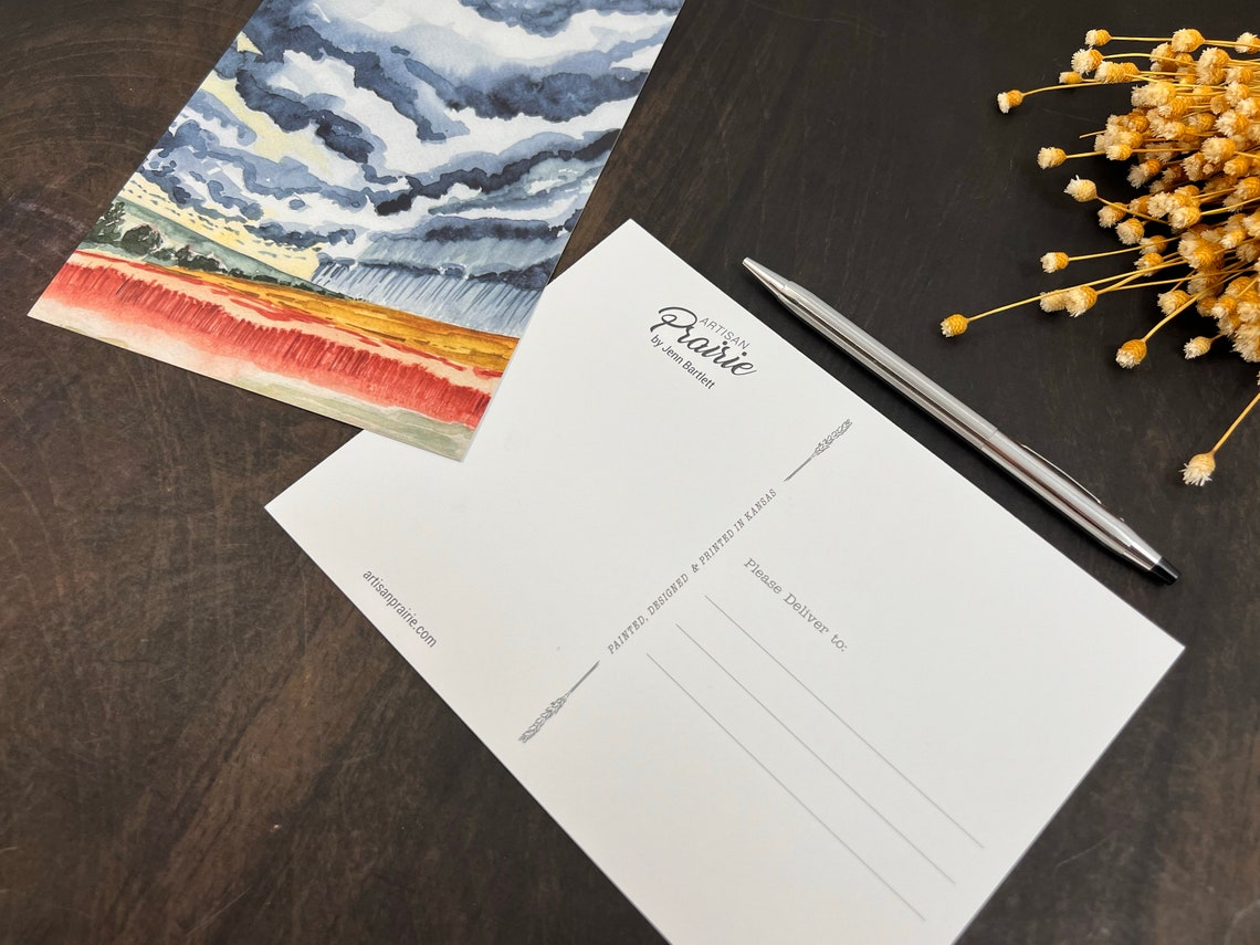 Nature's Staff Postcard | Prairie Art, Kansas, Prairie Fields, Flint ...