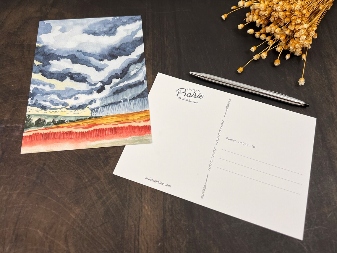 Nature's Staff Postcard | Prairie Art, Kansas, Prairie Fields, Flint ...