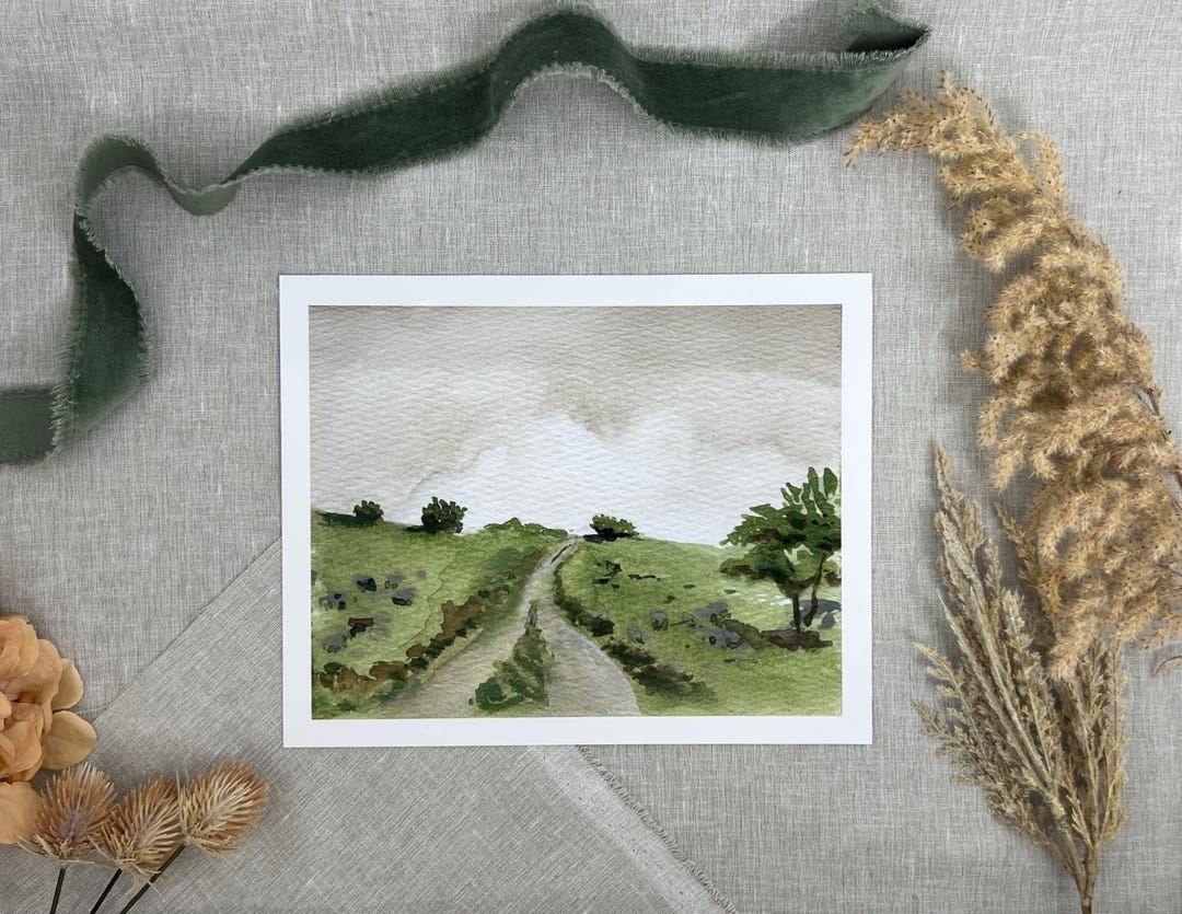 Art Print From Original Watercolor “roads Remember” | Wall Art, Prairie ...