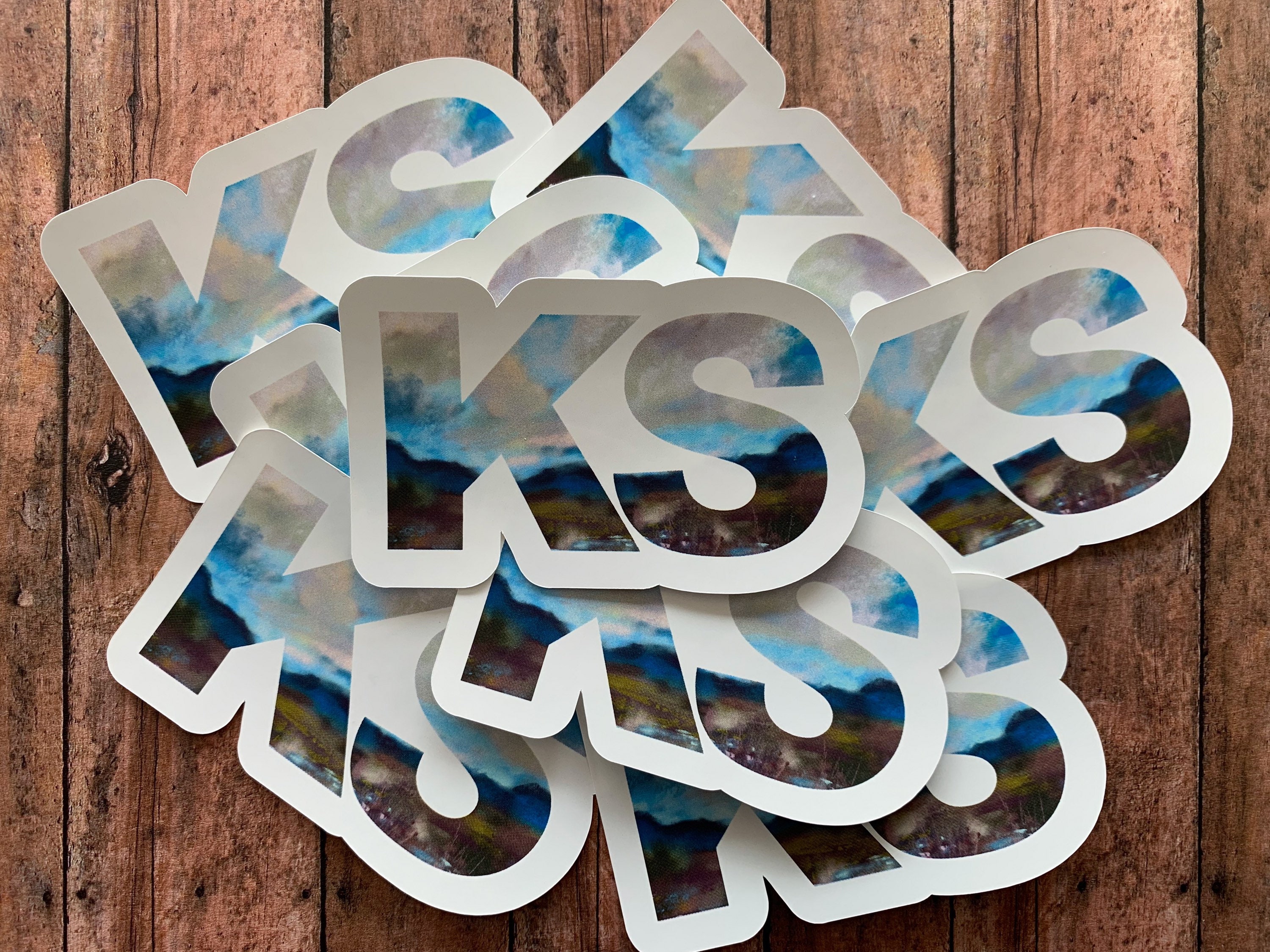 Skyscape KS Kansas Sticker | Die Cut Sticker, Water Bottle Sticker ...