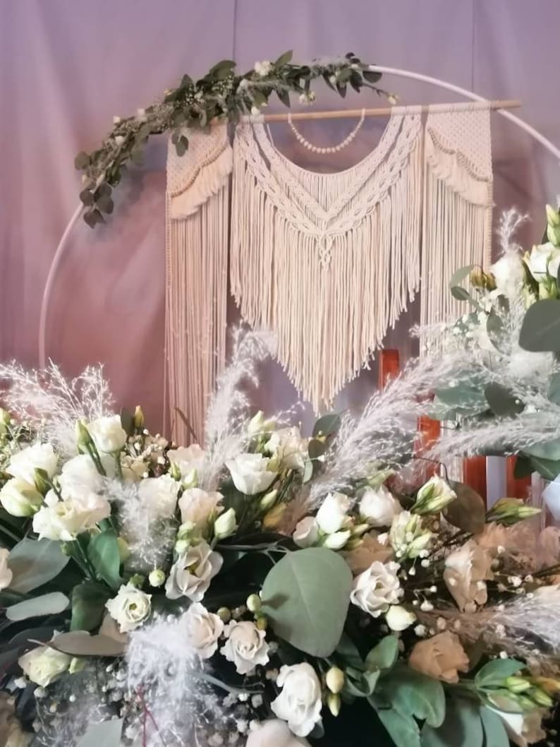 Boho Wedding Backdrop, Macrame for Wedding, Boho Decor, Macrame Curtain ...