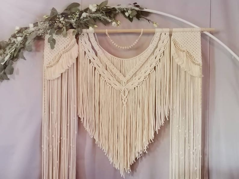 Boho Wedding Backdrop, Macrame for Wedding, Boho Decor, Macrame Curtain ...