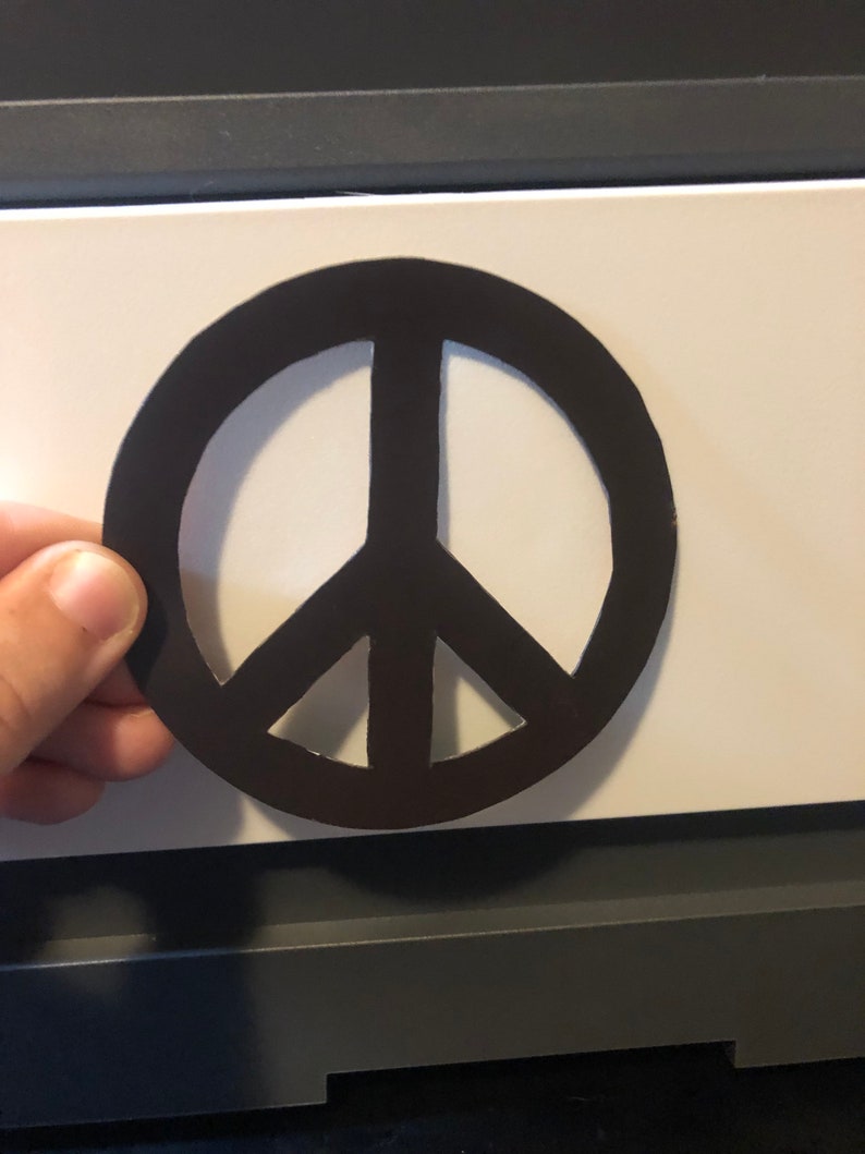 Flower Child Peace Sign Laminated Weatherproof Car/refrigerator Magnet ...