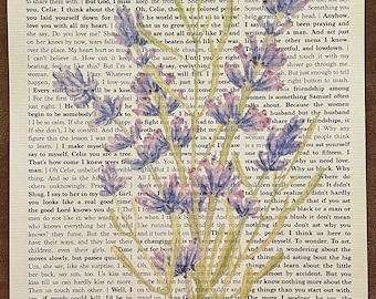 The Color Purple by Alice Walker. Book Cover Art Print - Etsy