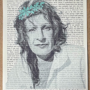 Sylvia Rivera Flower Crown Quote Print - Etsy